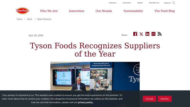 Top 3 Tyson Foods Of The Year 2018 Winners Manufacturers (2026 Audit ...